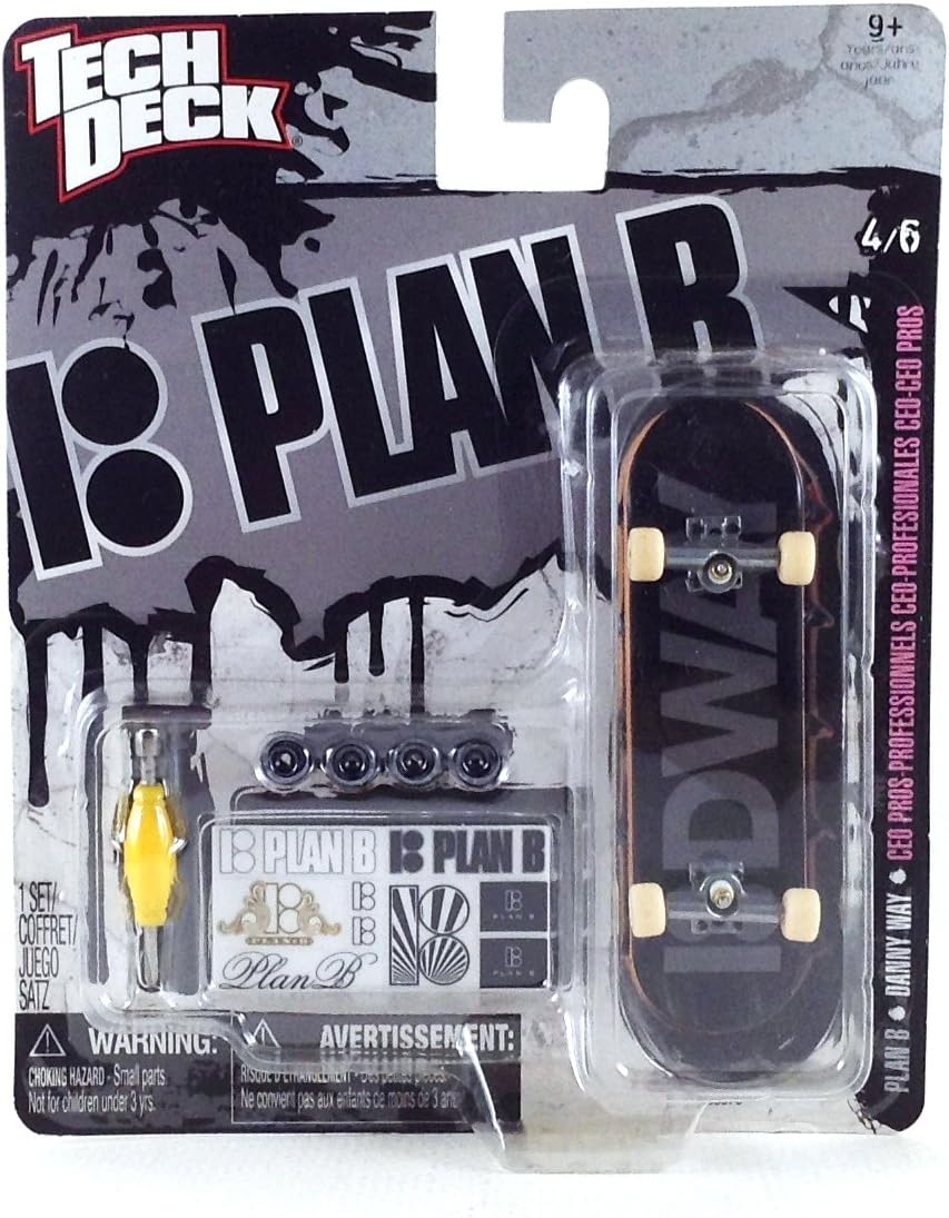 Amazon.com: TECH DECK Plan B DWay CEO PROS 4/6 20036975 : Toys & Games