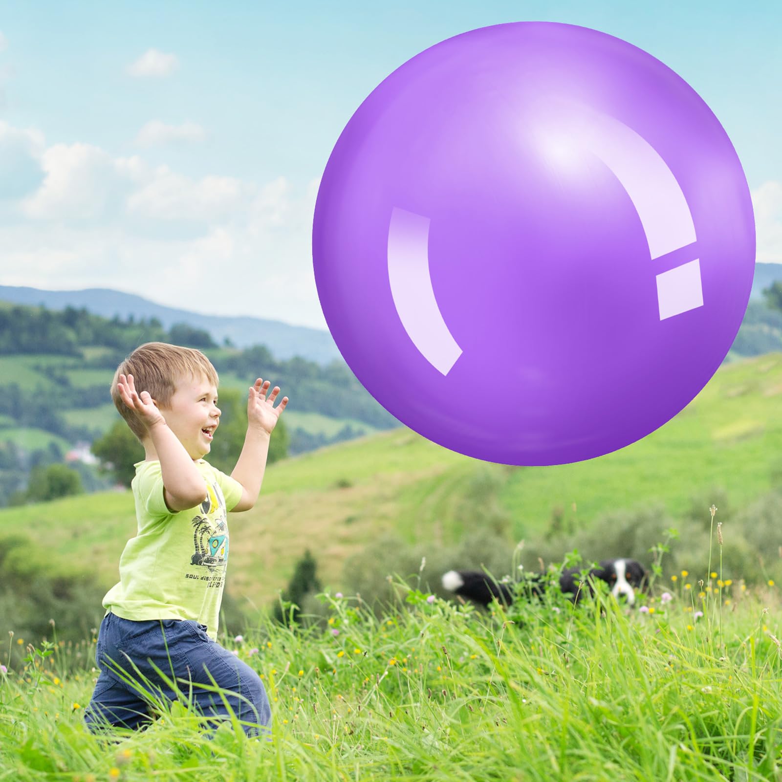 Snapklik.com : Jenaai 2 Pcs 30 Inch Big Bounce Ball Large Rubber Ball ...