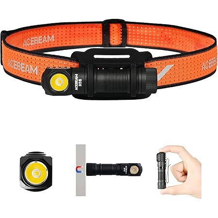 ACEBEAM H16 650 High Lumens Rechargeable Led Head Torch, EDC AA Right ...