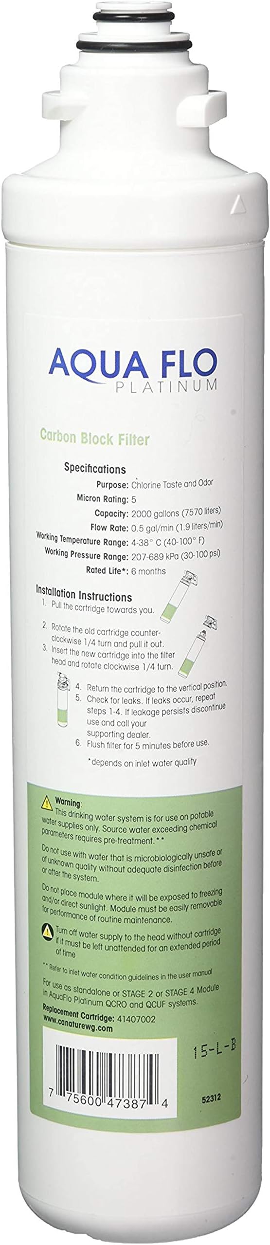 Amazon.com: Hydrotech (41407001) Pura Quick-Change Replacement 5 Micron ...