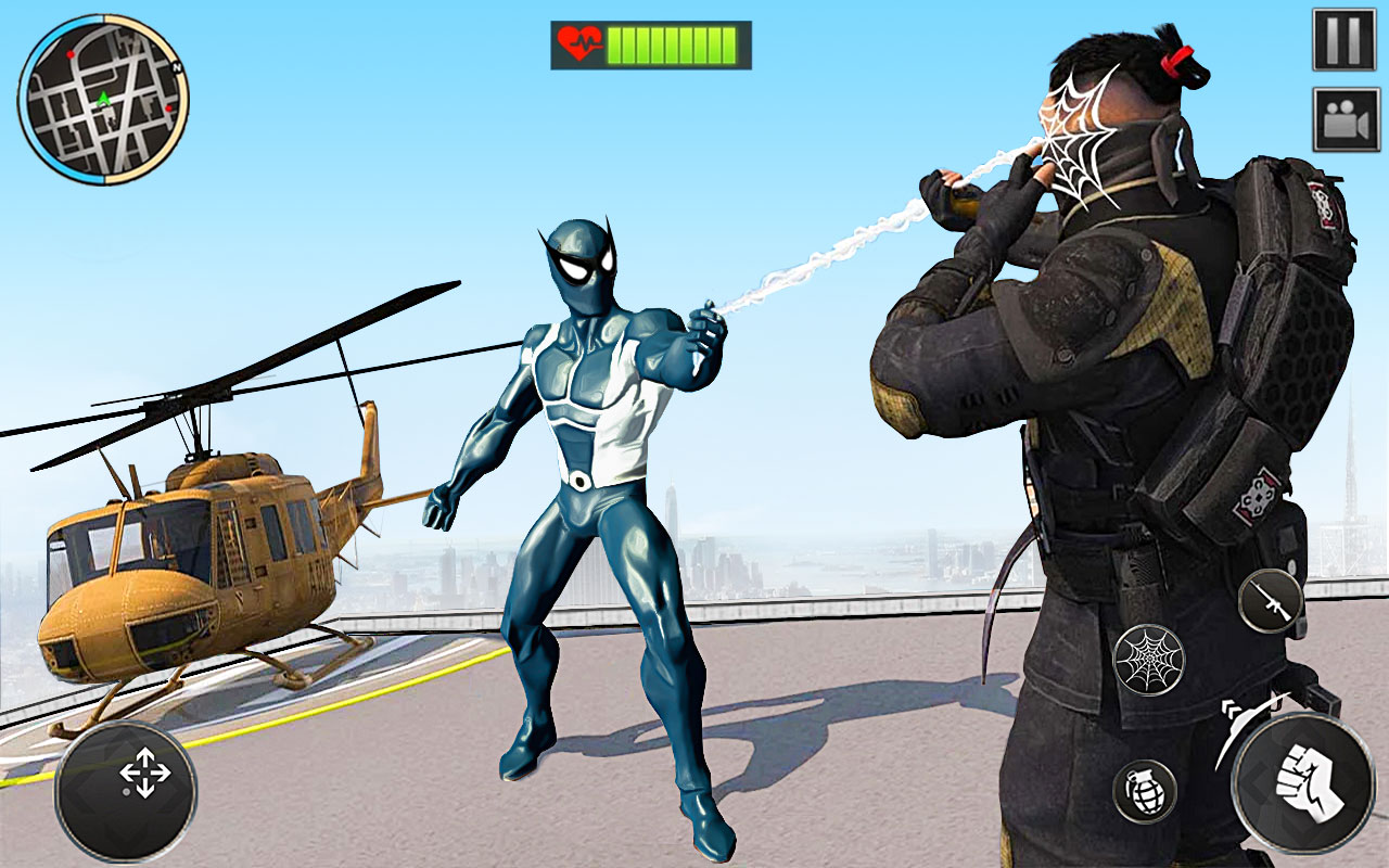 Black Spider Rope Superhero Flying Spider Rescue Game : Black Spider ...