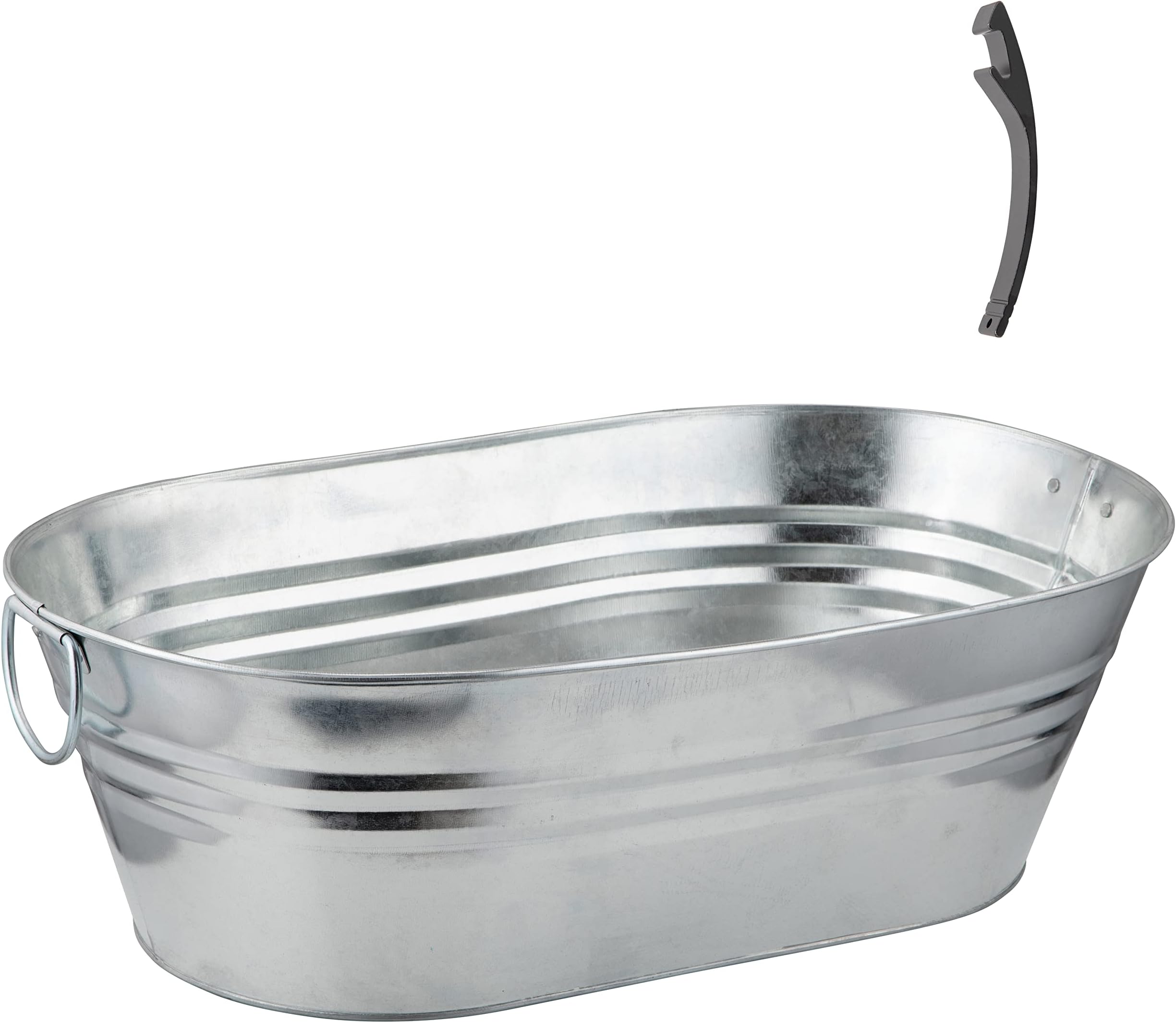 Amazon.com: Behrens 5.5 Gallon Round Galvanized Weatherproof Steel Tub ...