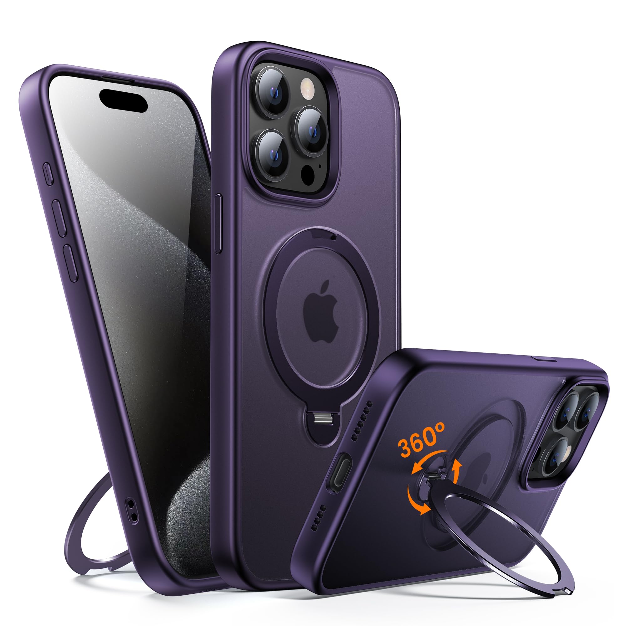 Amazon.com: GAOHIN Magnetic for iPhone 15 Pro Max Case with Stand ...