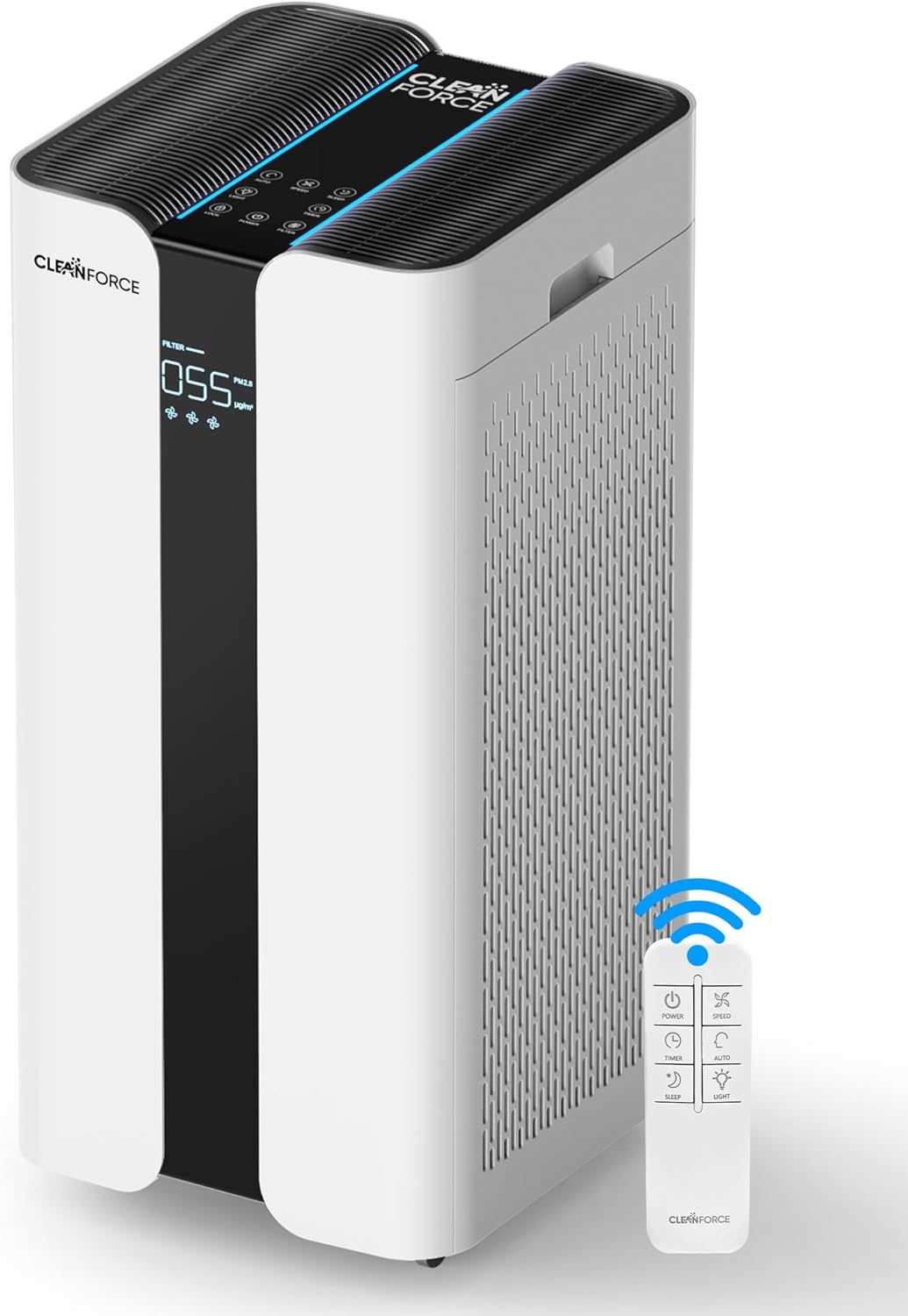 Amazon.com: CleanForce Extra large Air Purifier for home large room, covers 3000 ft², H13 True ...