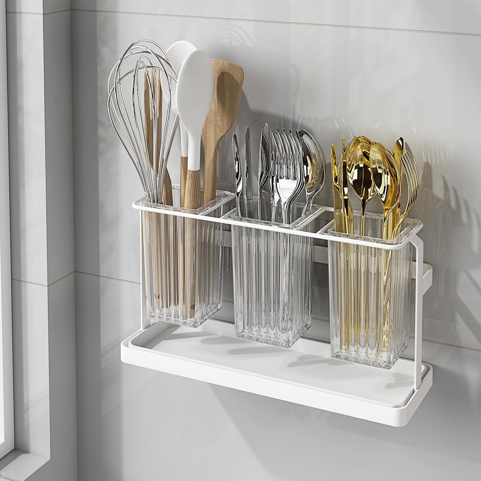 Amazon.com: bukfen Utensil Holder Kitchen Utensil Holder for Countertop ...