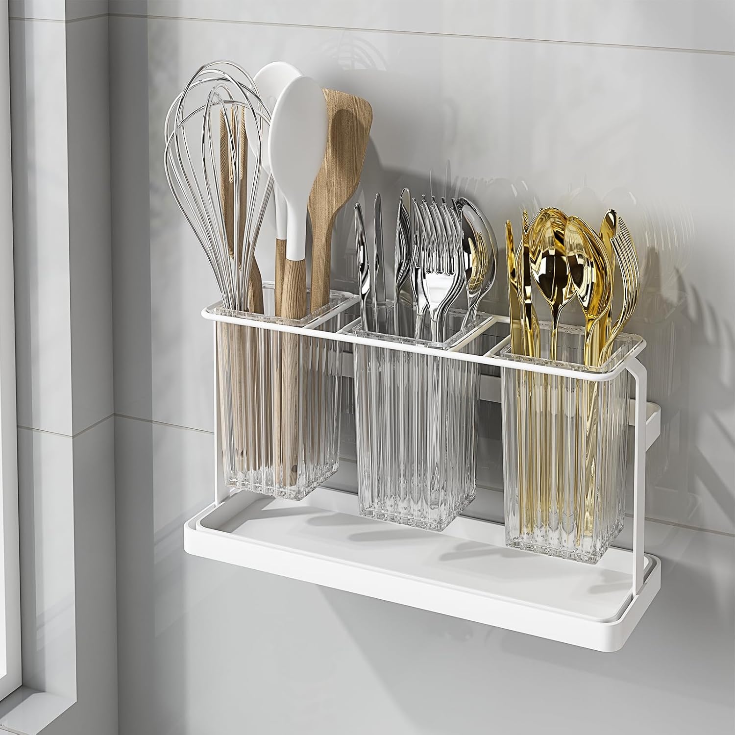 Amazon.com: bukfen Utensil Holder Kitchen Utensil Holder for Countertop ...