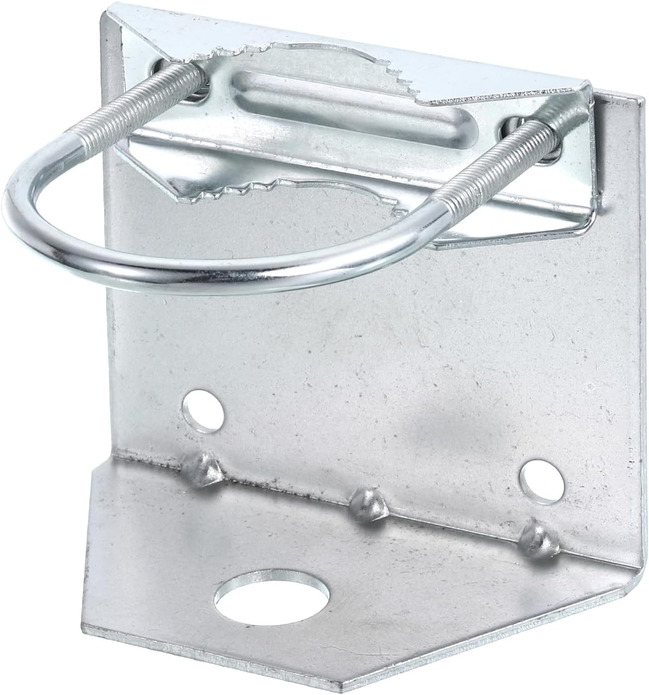 Amazon.com: uxcell Pole Mount Bracket L-Shape Bracket with U-Bolt to Wall Hardware Accessories ...