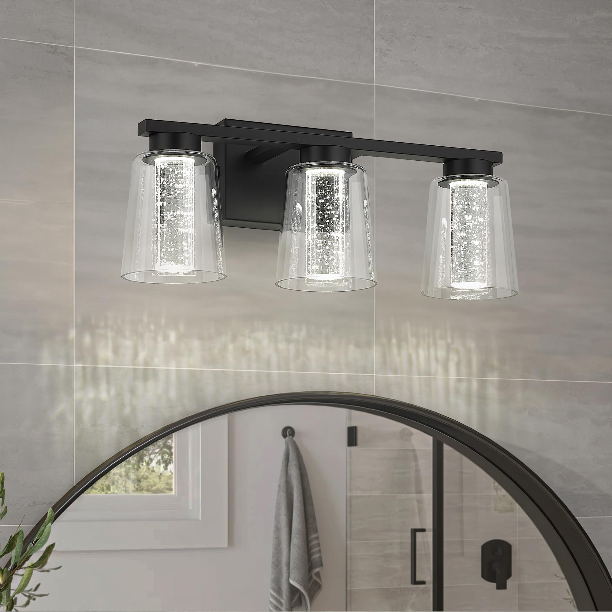 LMS Bathroom Light Fixtures Sets, Set of 2 Matching Bundle,Modern ...