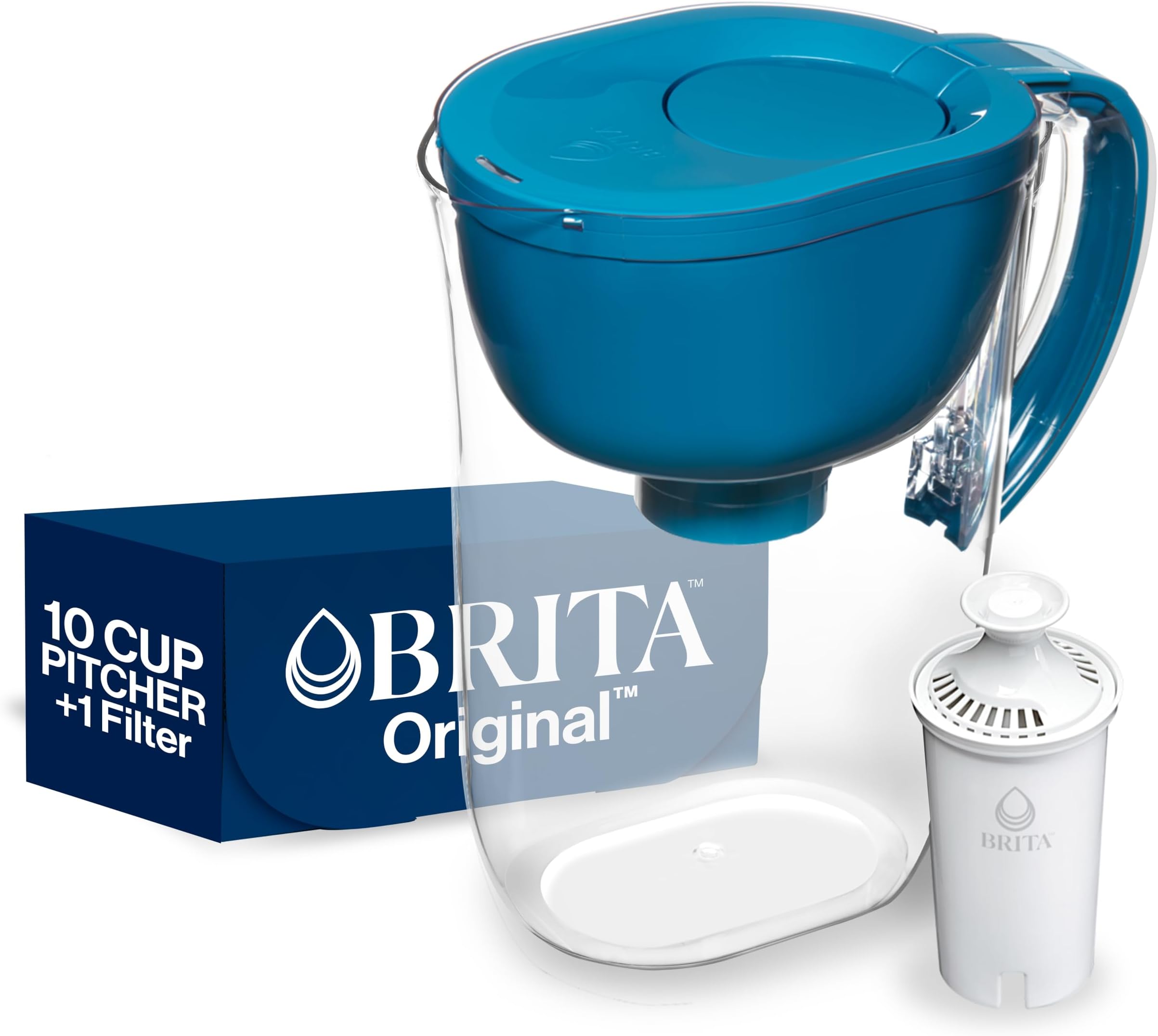 Amazon.com: Brita Small 6 Cup Denali Water Filter Pitcher with 1 Brita ...