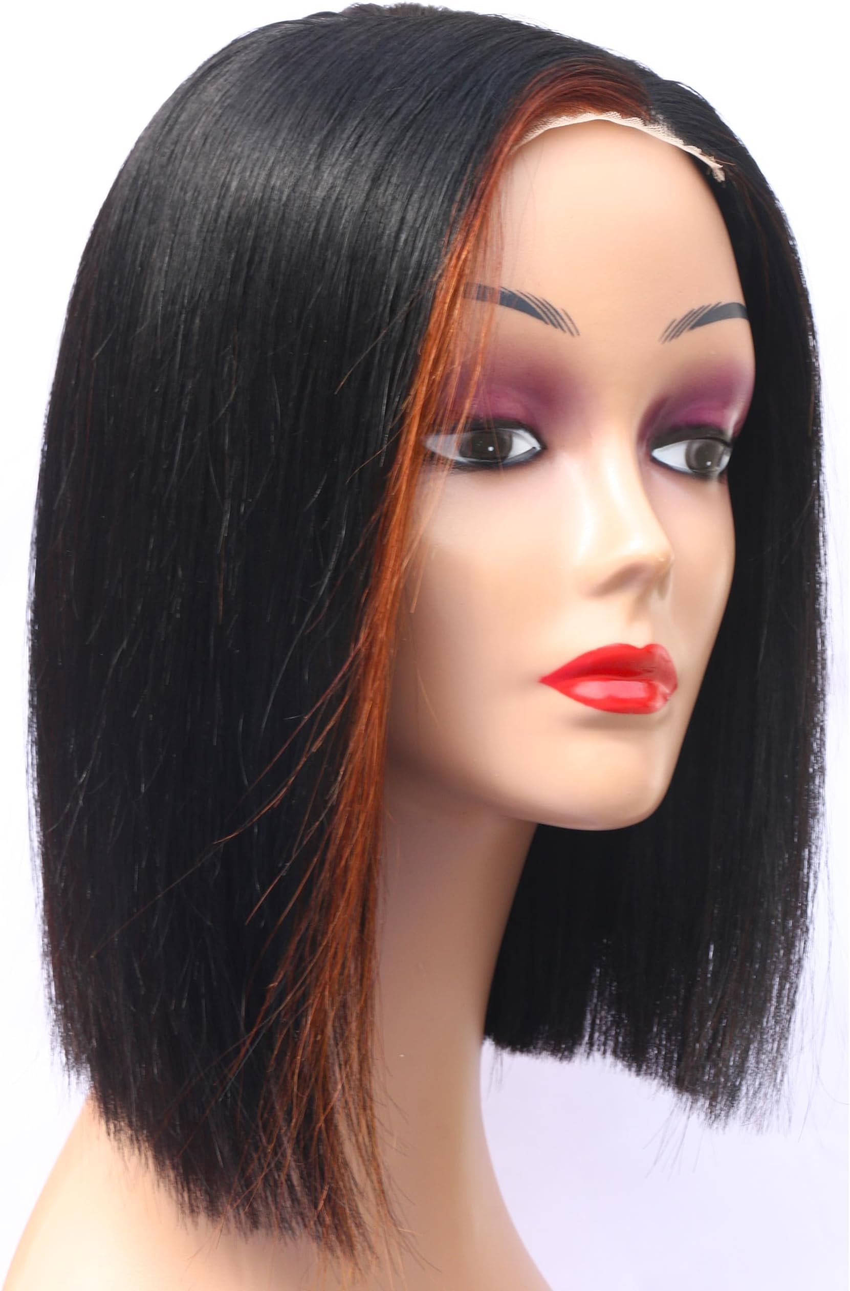 Amazon.com : Bob Wig Human Hair Pre Bleached Knots Glueless Wear And Go ...