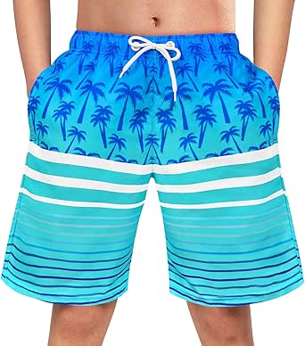 OlyPegic Boys Swim Trunks Size 10-12, Boy Swim Shorts Quick Dry Boys ...