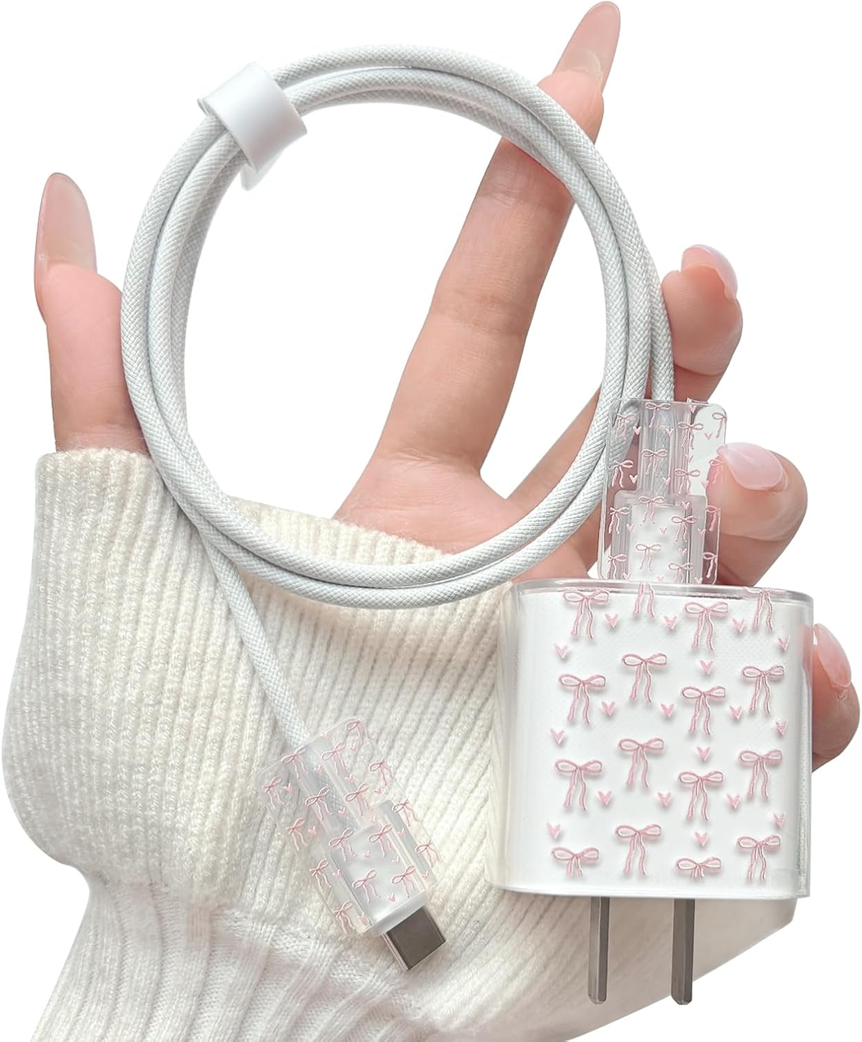 Amazon.com: Lovmooful Compatible for iPhone 18W/20W USB-C Charger Cover ...