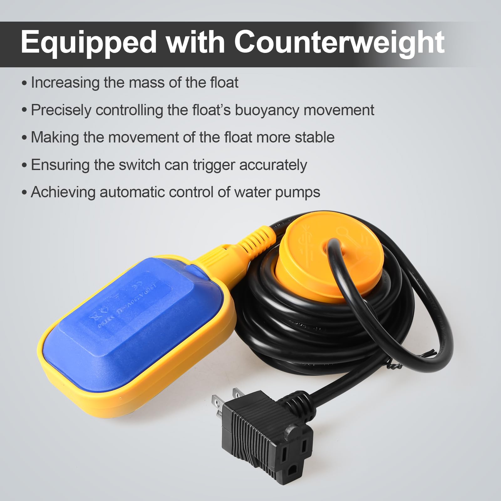 Snapklik.com : GUETNEU Universal Tethered Float Switch