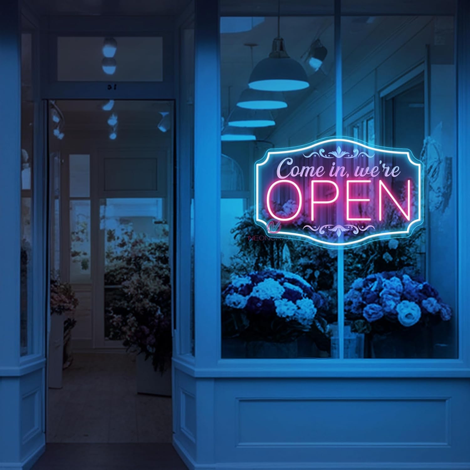LED Neon Open Sign for Business, Adjustable Brightness Neon Lights for ...