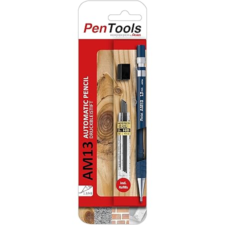 PenTools by Pentel AM13 Mechanical Pencil - 1.3mm Line Width for Craftsmen and Carpenters ...