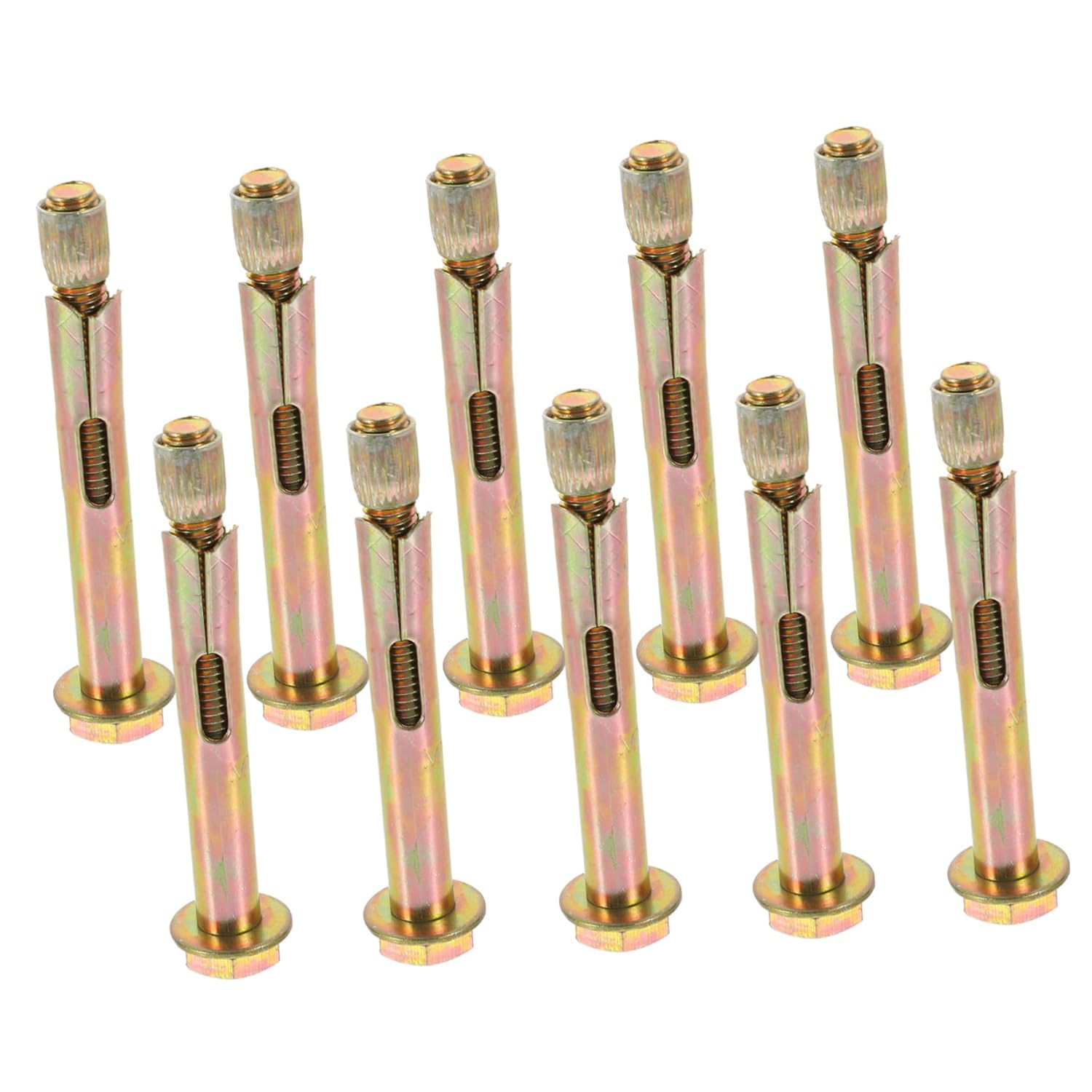 10pcs M8 Expansion Bolt Carbon Steel Knurled Solid Concrete Knurled ...