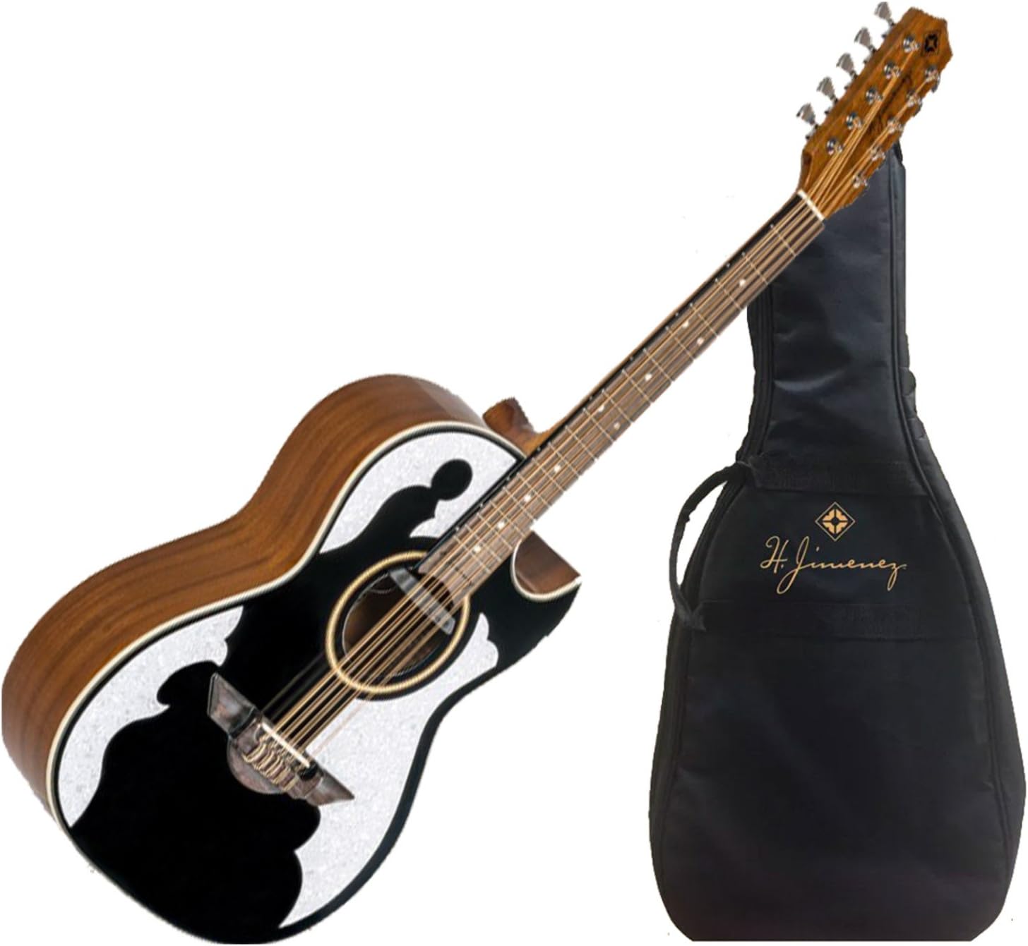 Amazon.com: H. Jimenez 7 String Acoustic-Electric Guitar, Ambidextrous ...
