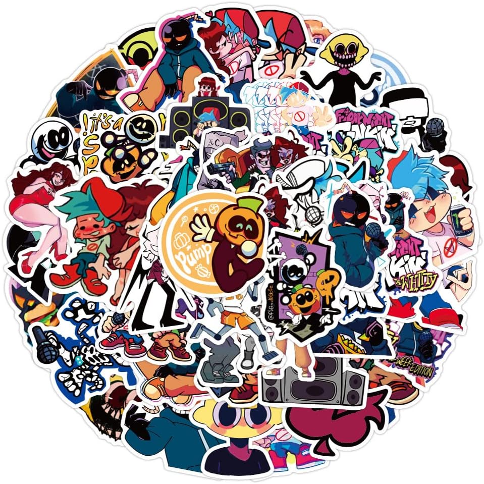 Amazon.com: 10/30/50pcs/pack Anime Friday Night Funkin Stickers ...