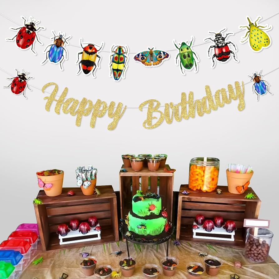 Insect Birthday Party Decorations Insect Birthday Party Supplies Kit ...