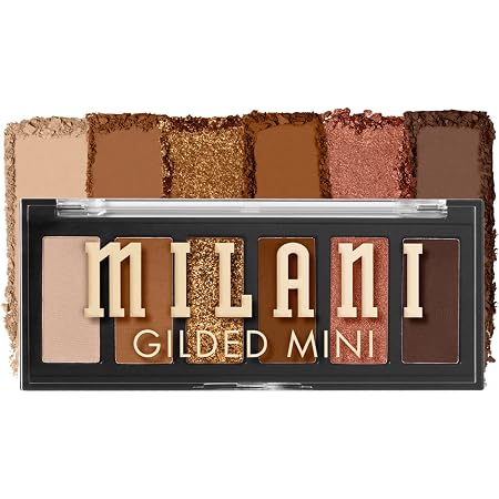 Amazon.com : Milani Gilded Mini Eyeshadow Palette with 6 Matte ...