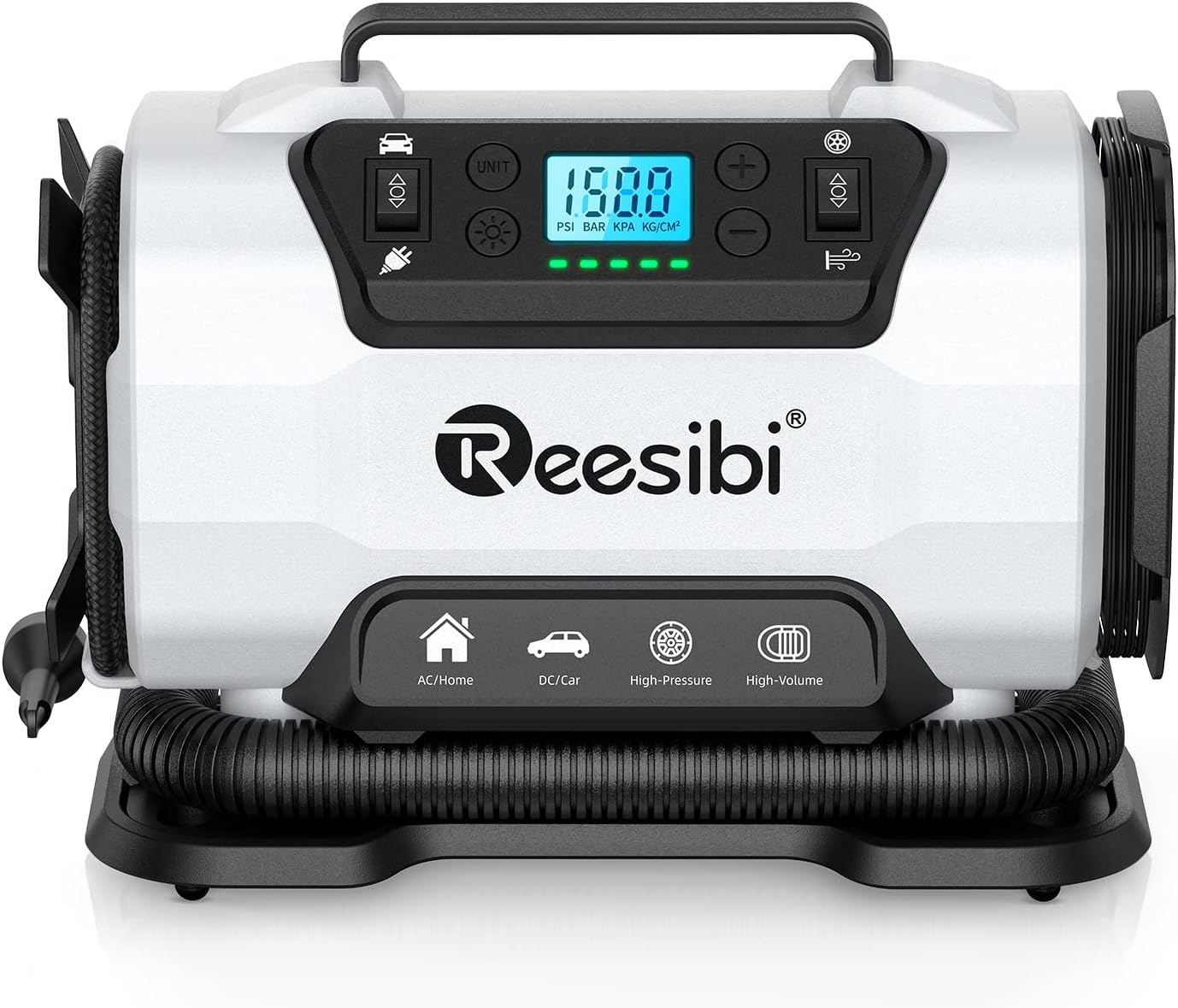 Reesibi Mini Compressore Aria Portatile 220V, Compressore Auto 220V 12V ...
