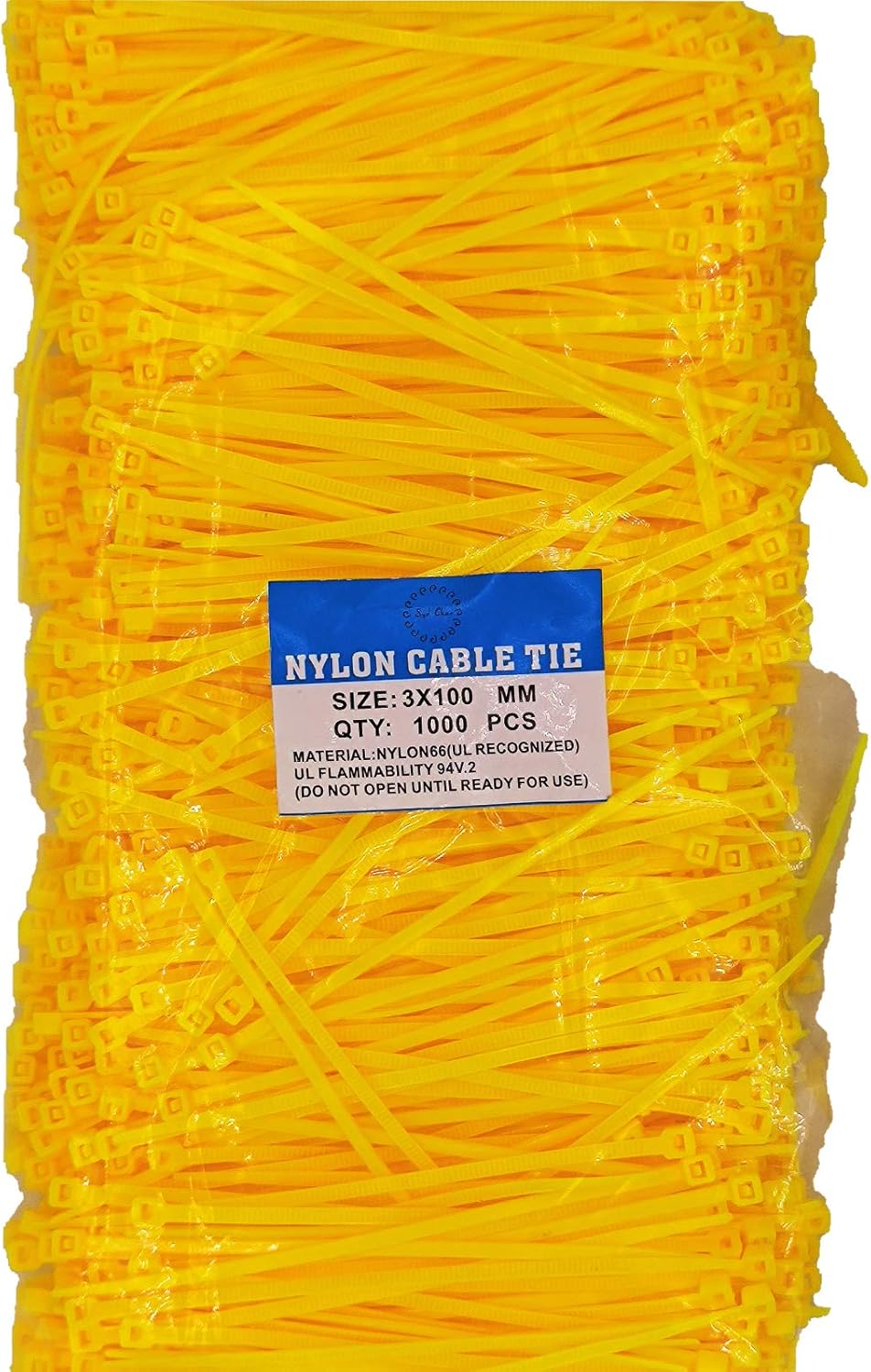 Amazon.com: SYD CHEN 4 Inch Yellow Zip Ties (1000 Pieces), 18lb ...