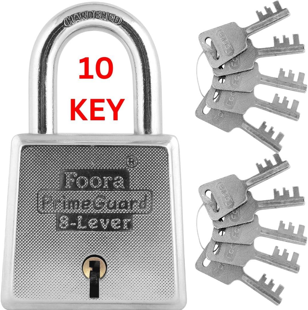 Lock with 10 keys for main gate 65MM BIG SIZE KEY LOCK MAIN DOOR HOME ...