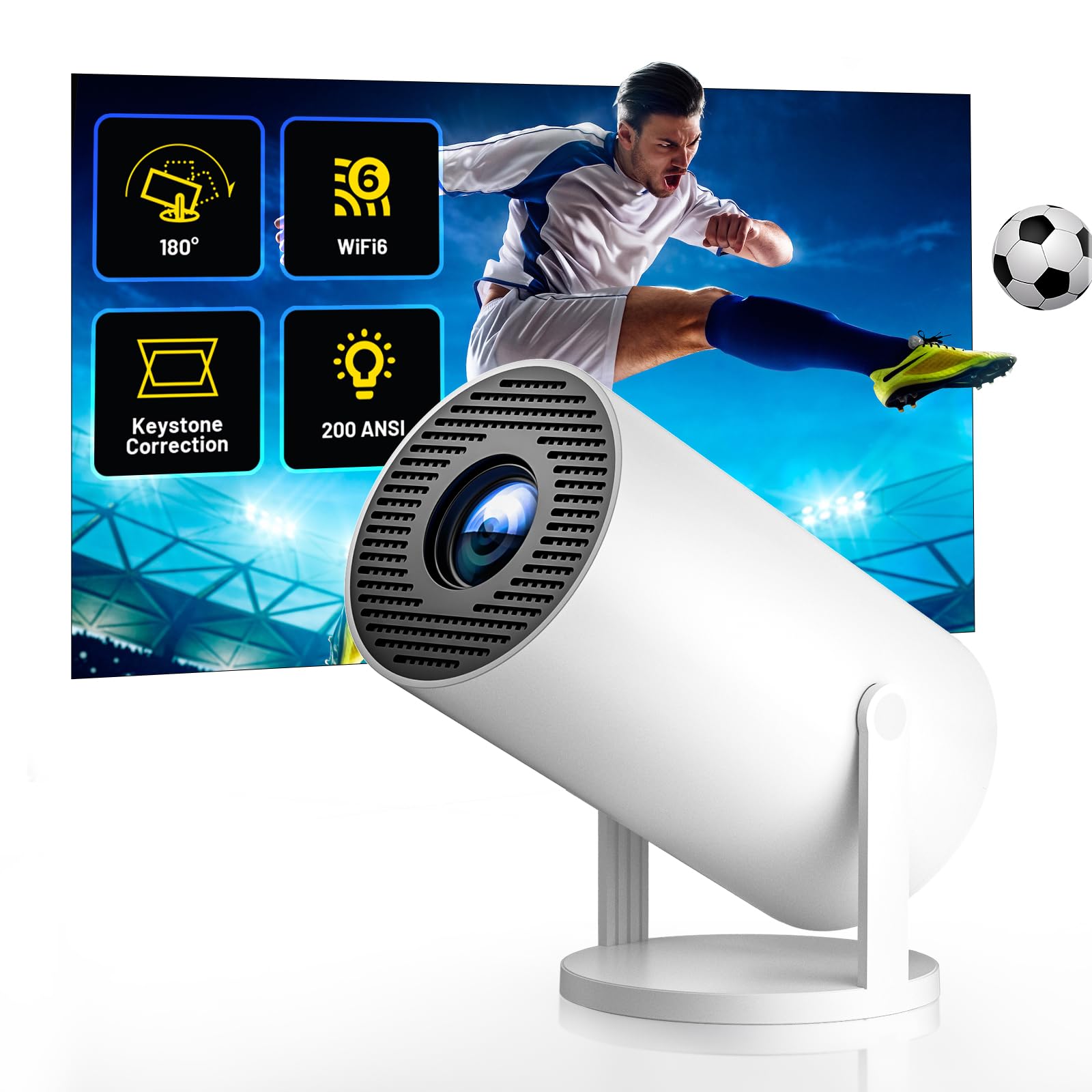 Amazon.com: Mini Projector, Outdoor Portable Movie Projector with 40 ...