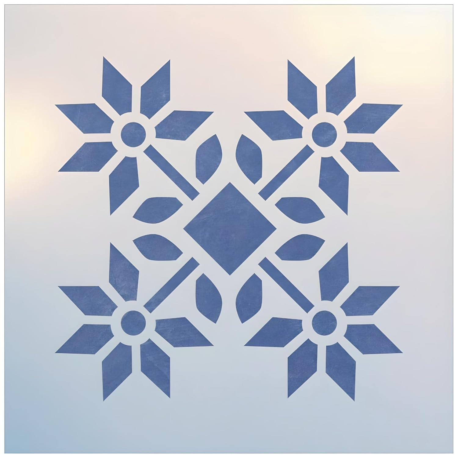 Amazon.com: Peony Block Quilt Stencil - 6" x 6" Quilting Stencils ...