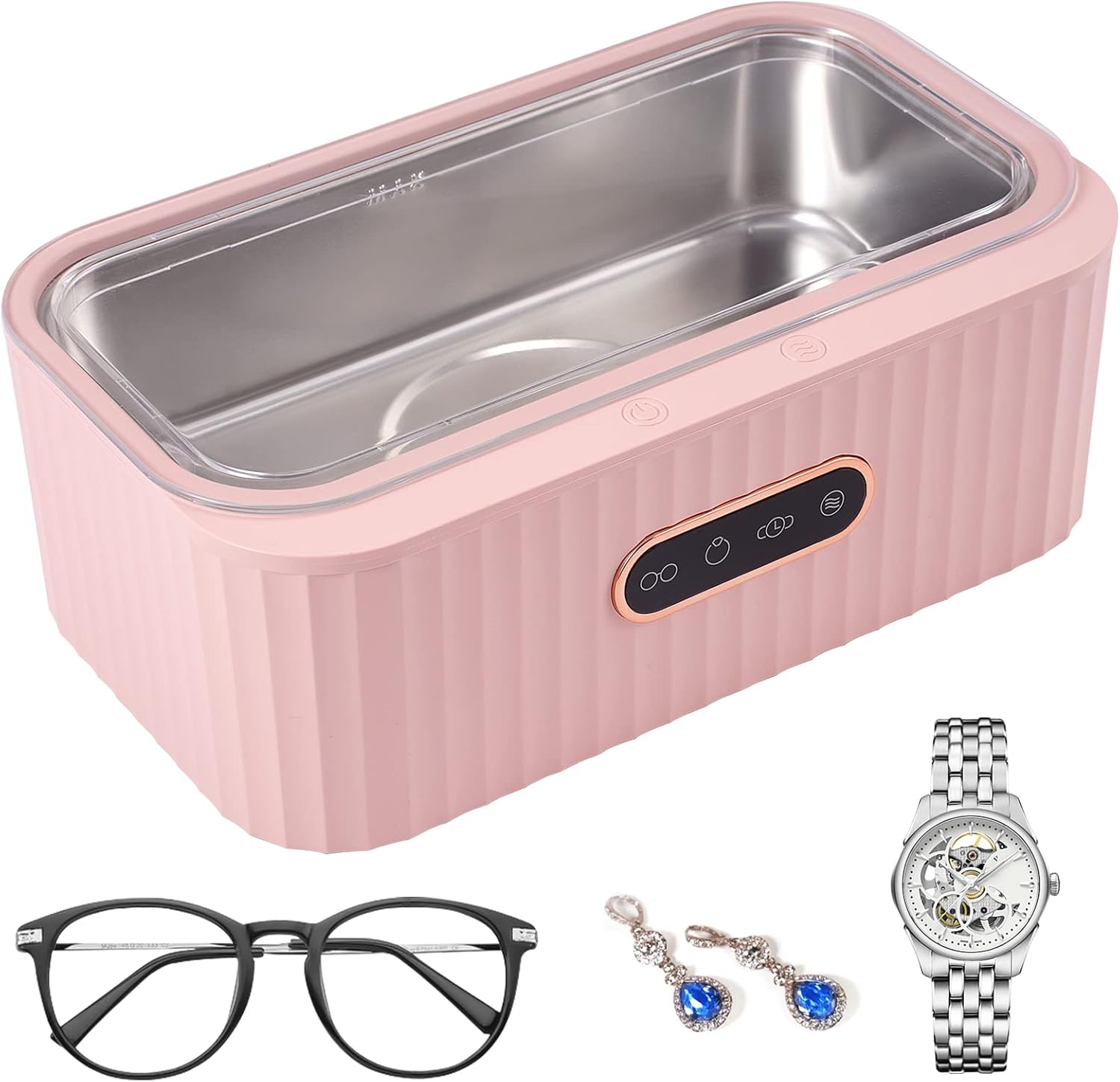 Ultrasonic Jewellry Cleaner, Jewellry Cleaner Machine 400ml 45KHz ...