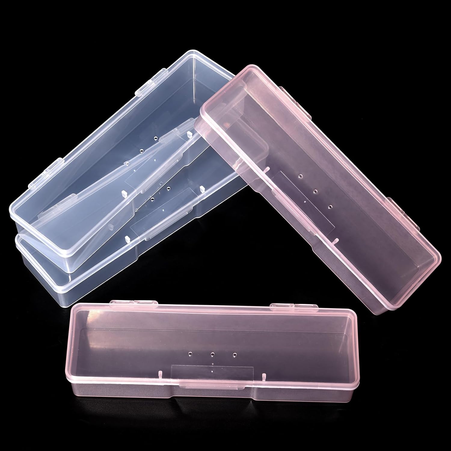 Amazon.com: siyuwuro 4Pcs Transparent Storage Boxes For Nail Tool ...