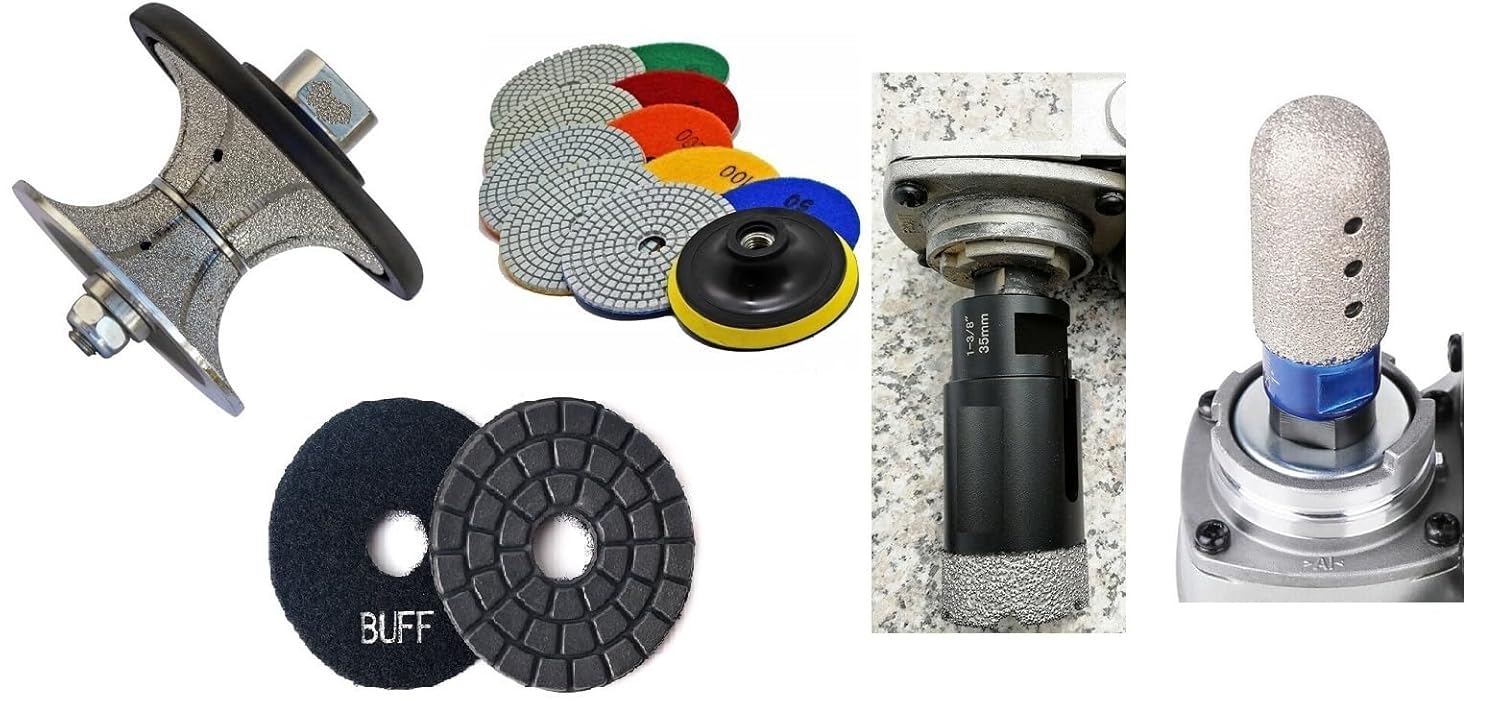 Stone Granite Marble Buffer V50 Full Bullnose Router Bit Profiler 2 ...