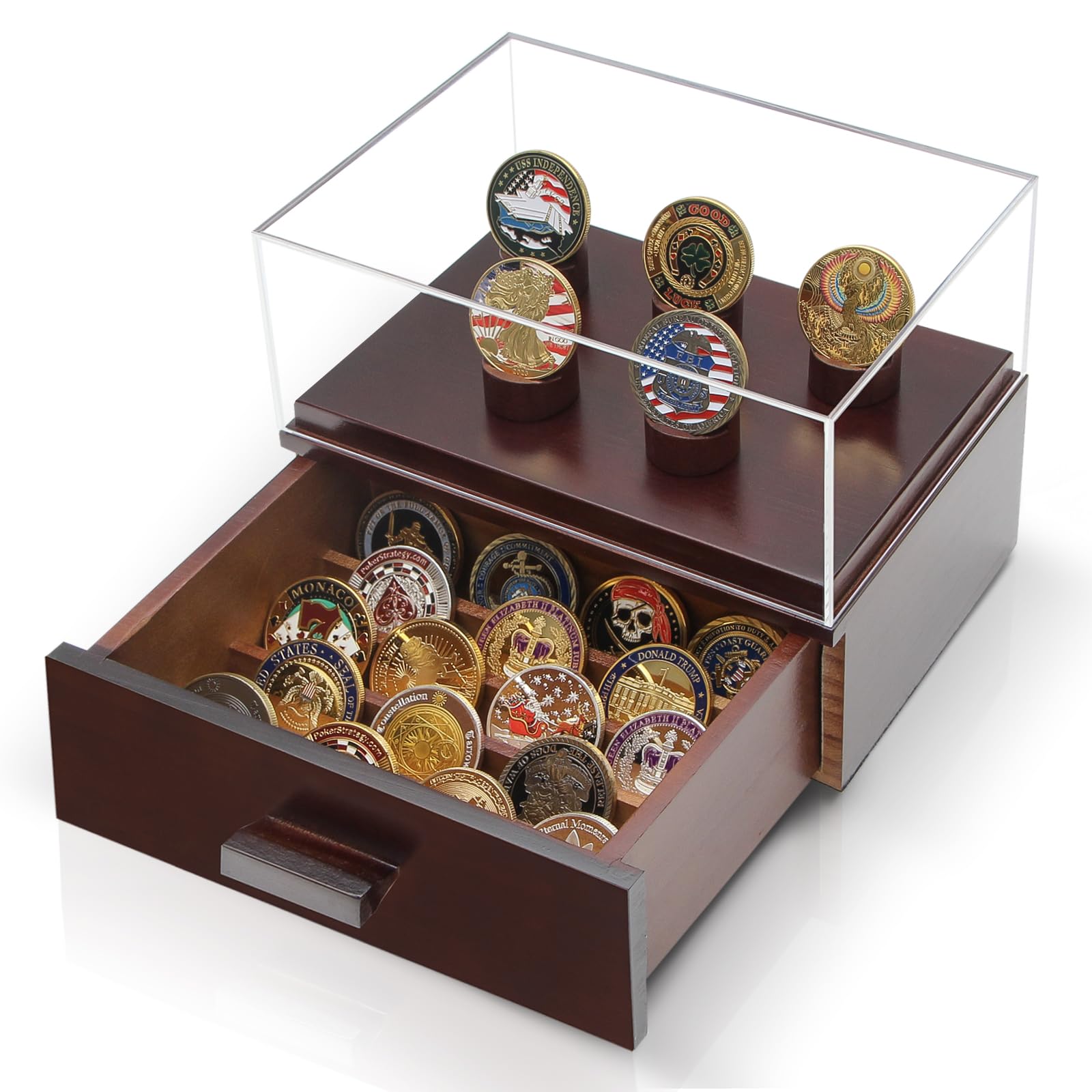 Amazon.com: ULTRGEE Challenge Coin Display Case, Military Coin ...