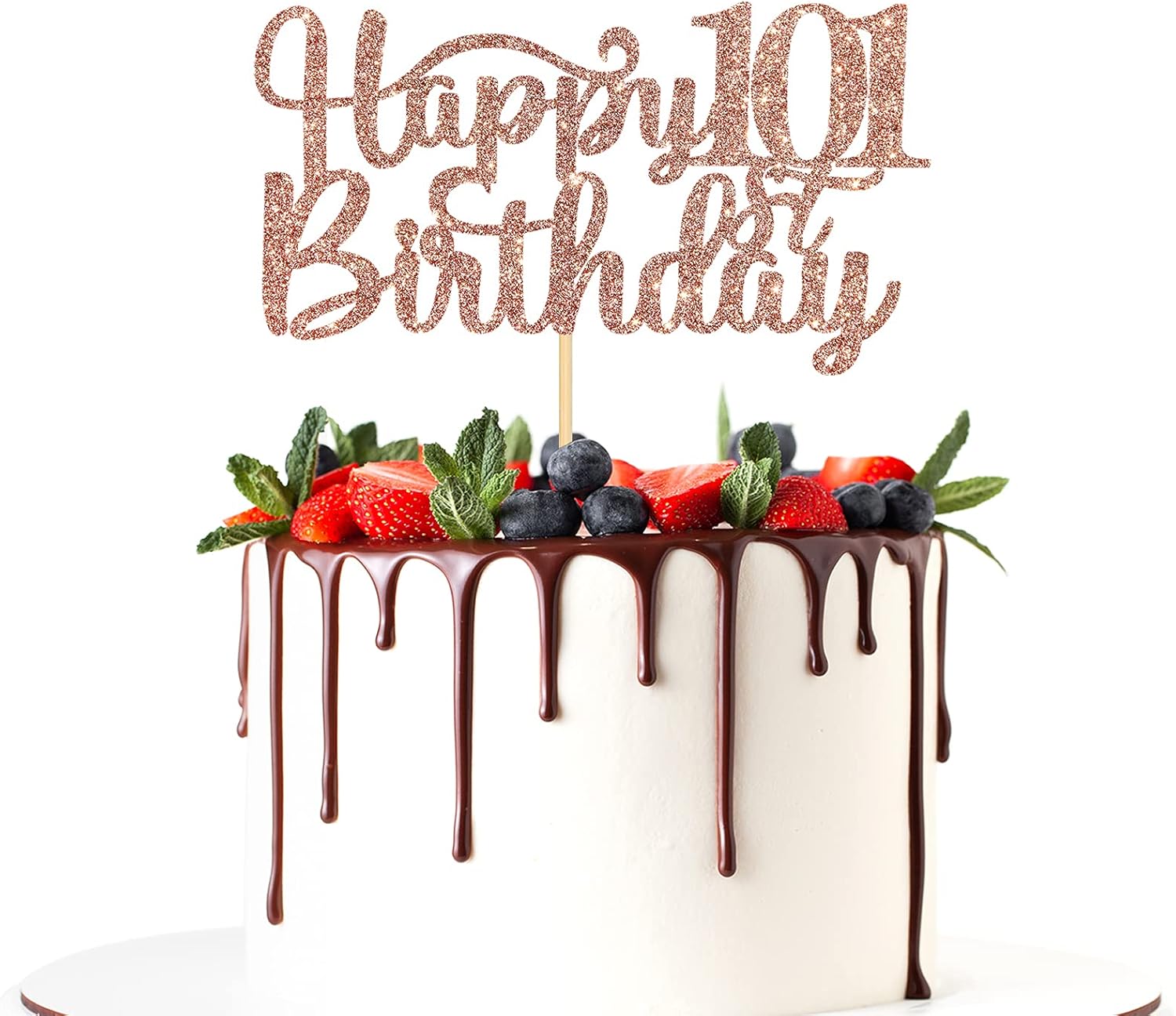 Amazon.com: Happy 101st Birthday Cake Topper, 101st Birthday ...