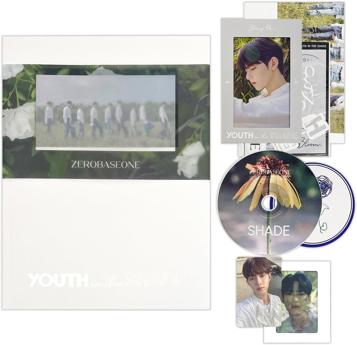 Zerobaseone - 1st Mini ALBUM [YOUTH IN THE SHADE] (SHADE Ver.) Artbook ...