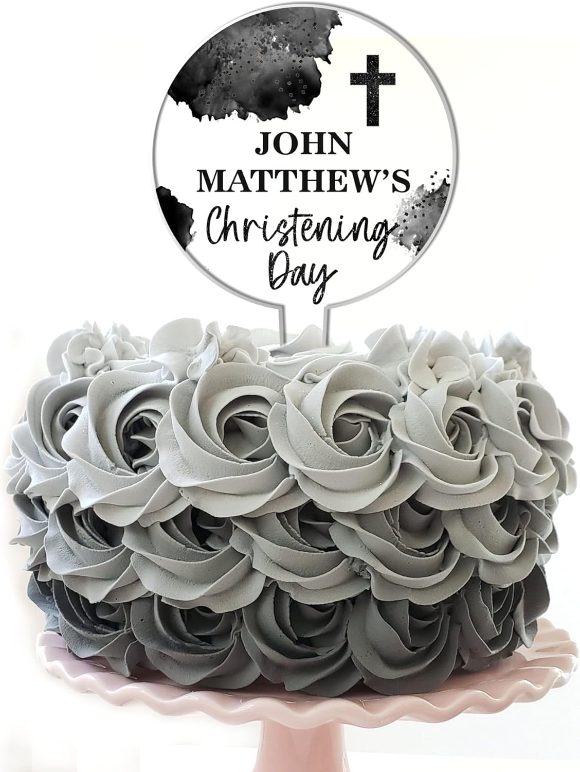 Personalised Religious Cake Topper – Custom Name & Occasion ...