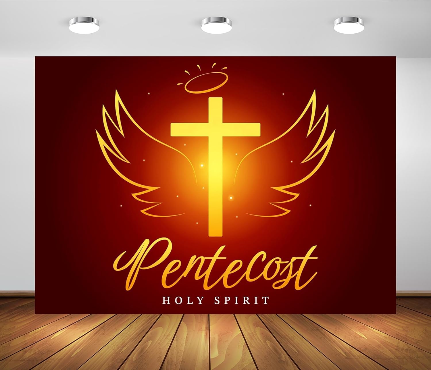 Amazon.com : BELECO 10x8ft Fabric Pentecost Backdrop Holy Spirit Dove ...