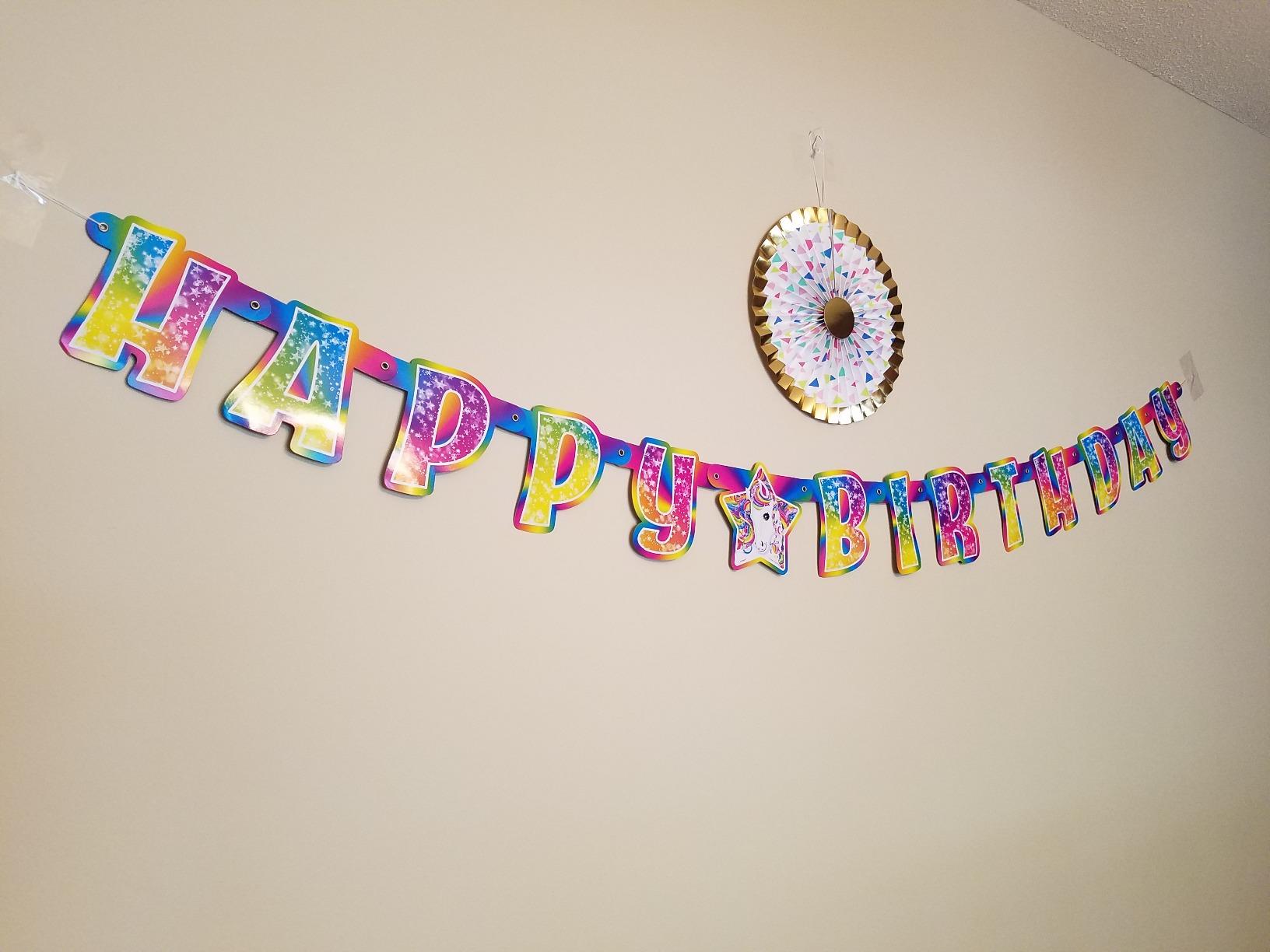 Amazon.com: 5.5ft Rainbow Majesty by Lisa Frank Birthday Banner : Home ...