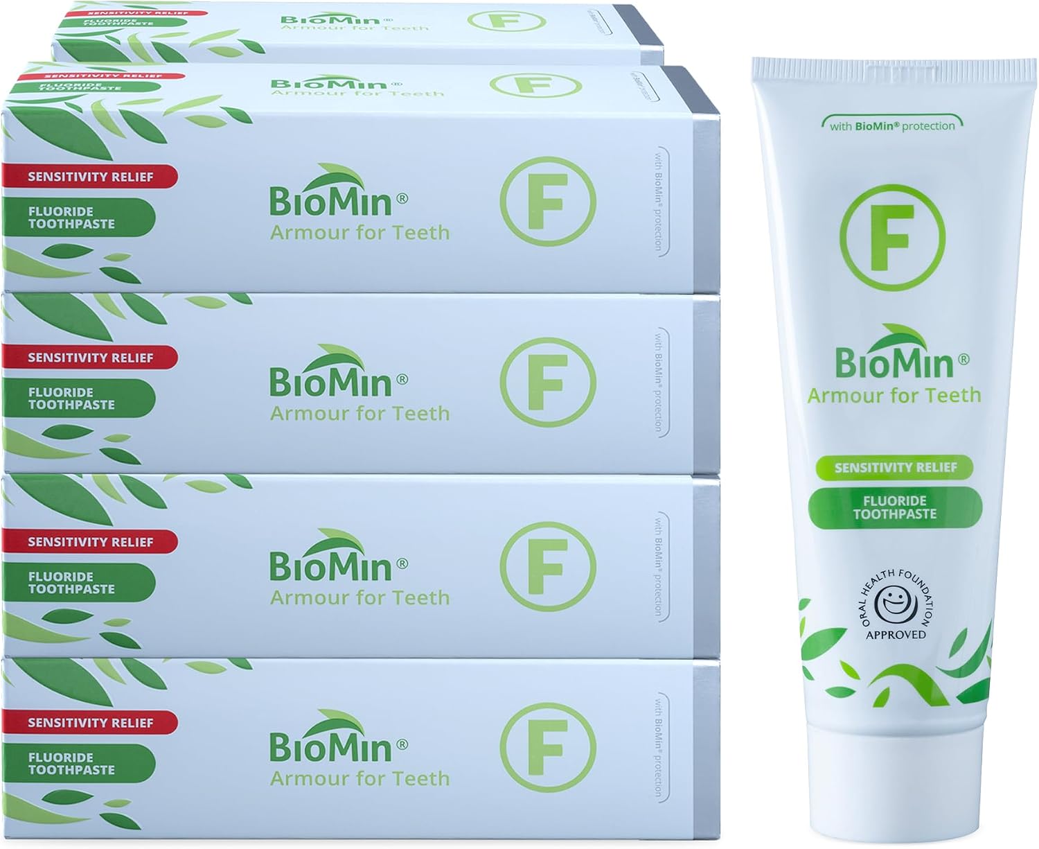 Pack of 8 BioMin F Toothpaste - Helps Strengthen and Protect Enamel ...