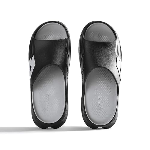 Buy Lotto Men Recupero Slide Black at Amazon.in