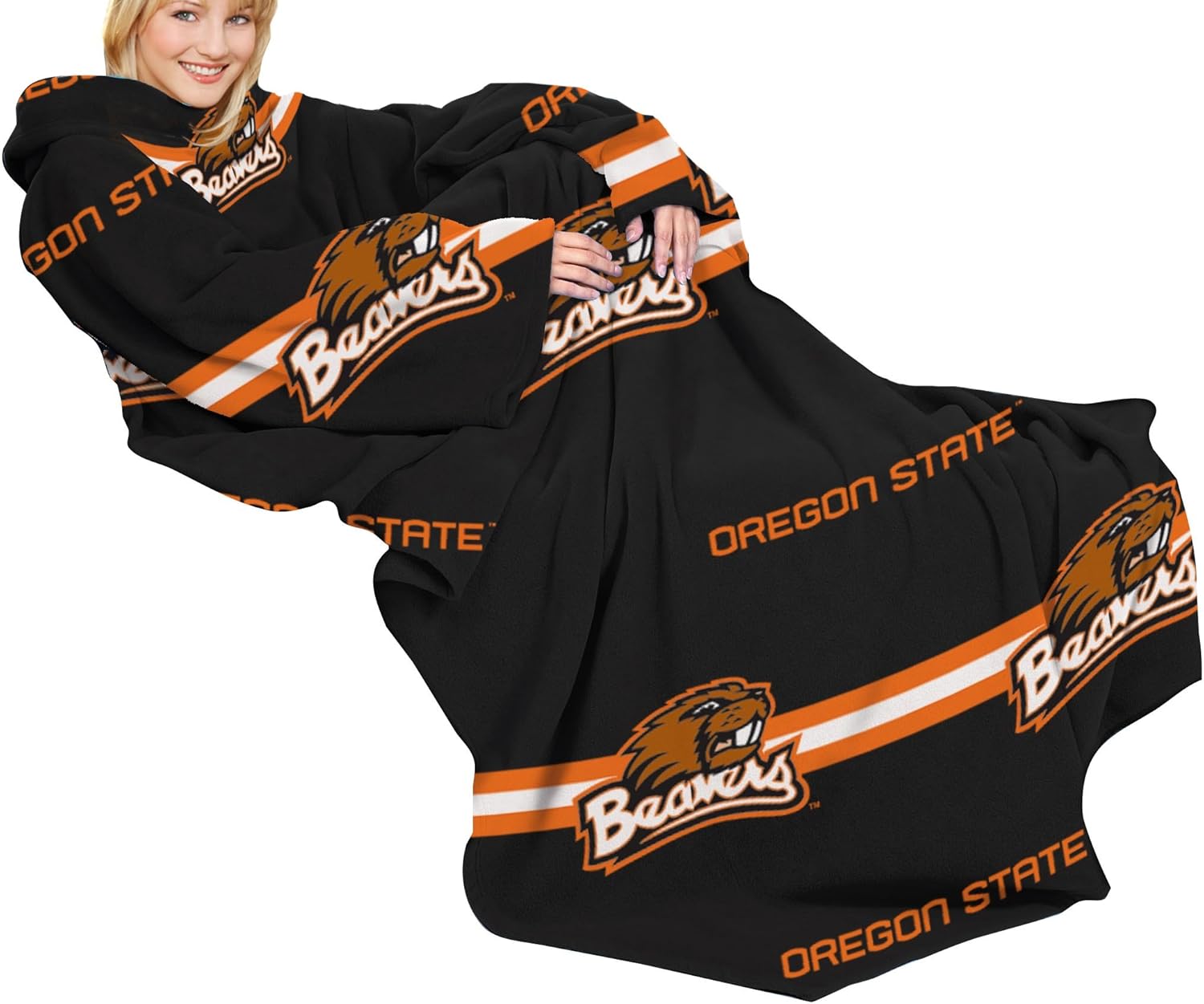 Amazon.com : Northwest NCAA Oregon State Beavers Comfy Throw Blanket ...