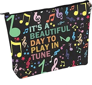 Amazon.com: PWHAOO Band Director Cosmetic Bag It’s A Beautiful Day To ...
