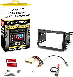 Amazon.com: Scosche ICFD6BN Double DIN Radio Installation Dash Kit ...