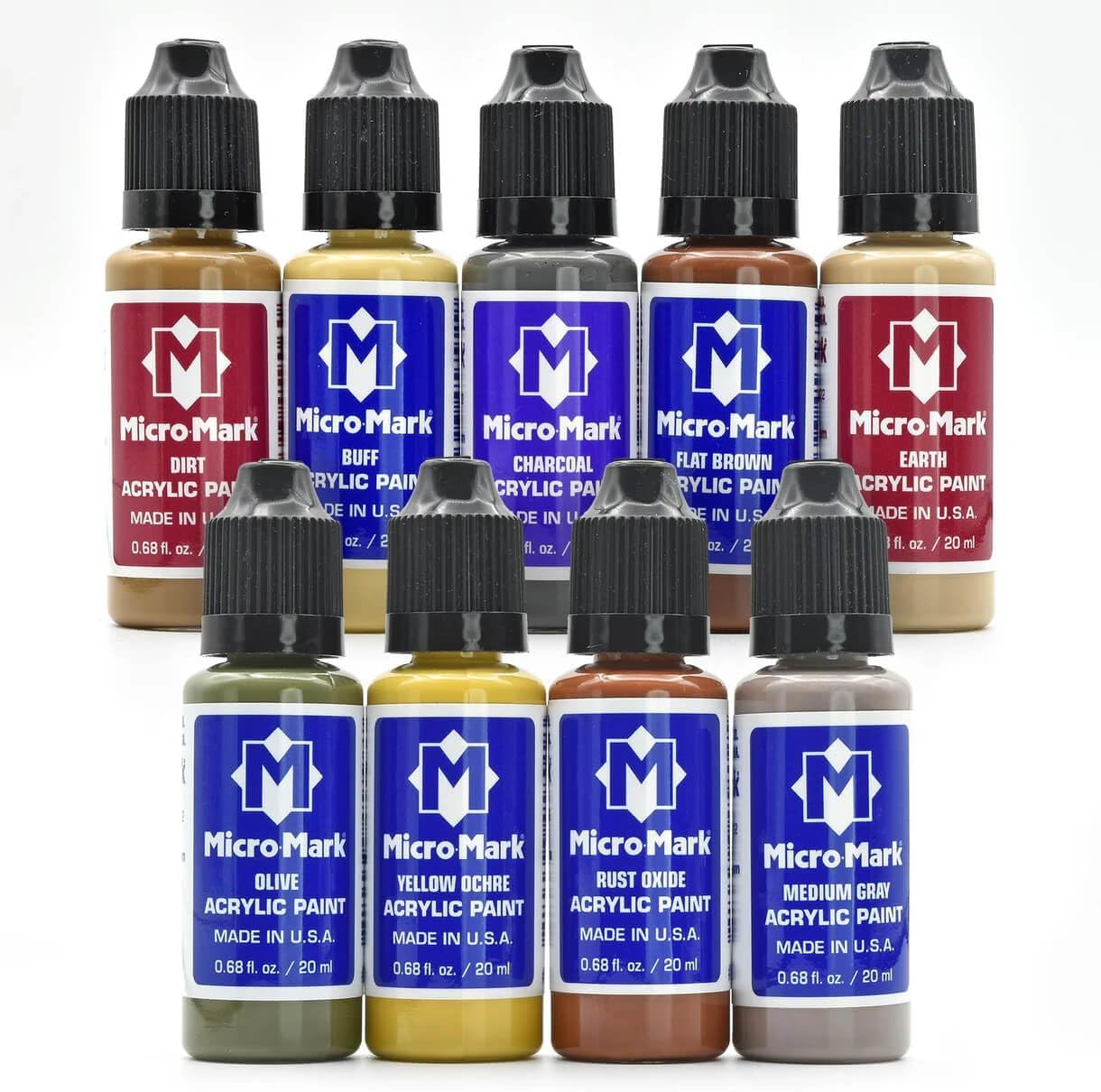 Amazon.com: Micro-Mark Earthtones Acrylic Paint Set, Versatile Paint ...