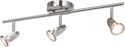 Globe Electric 60024 3-Light Plug-in Track Lighting, Matte White, 15 ...