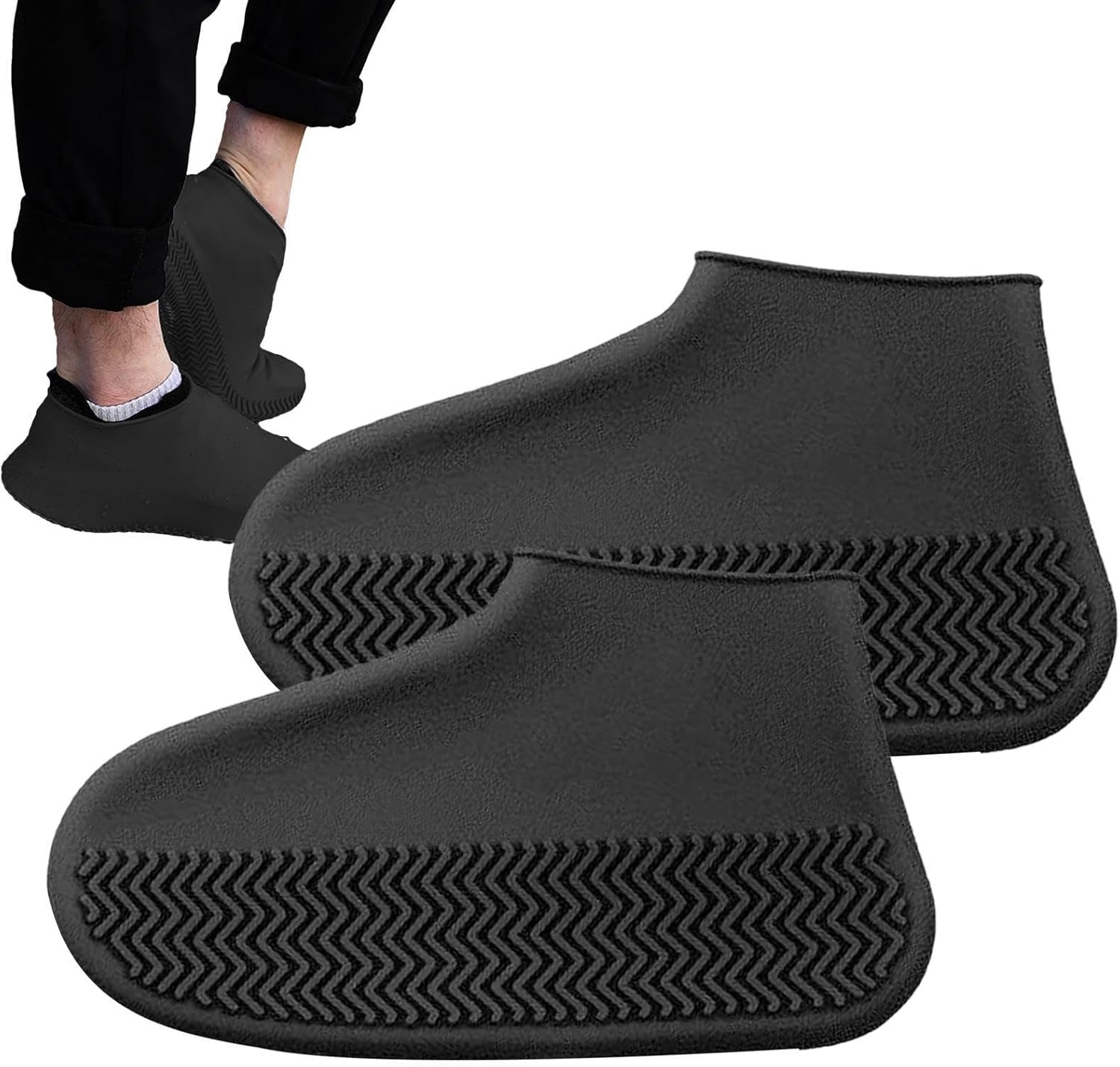 Amazon.com: Foldable Waterproof Silicone Shoes Covers | Reusable Rubber ...