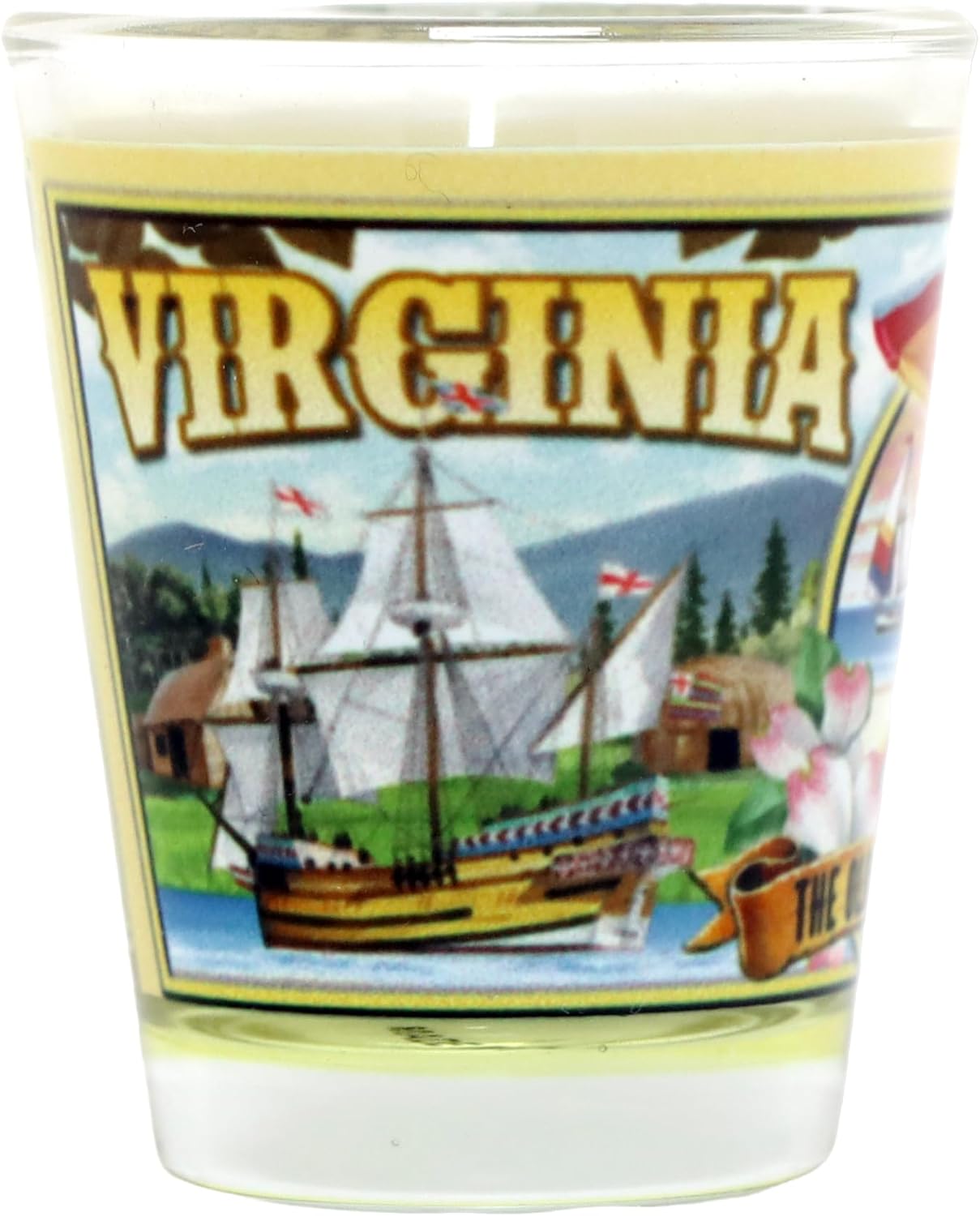 Amazon.com | Virginia State Mural Shot Glass jks: Shot Glasses