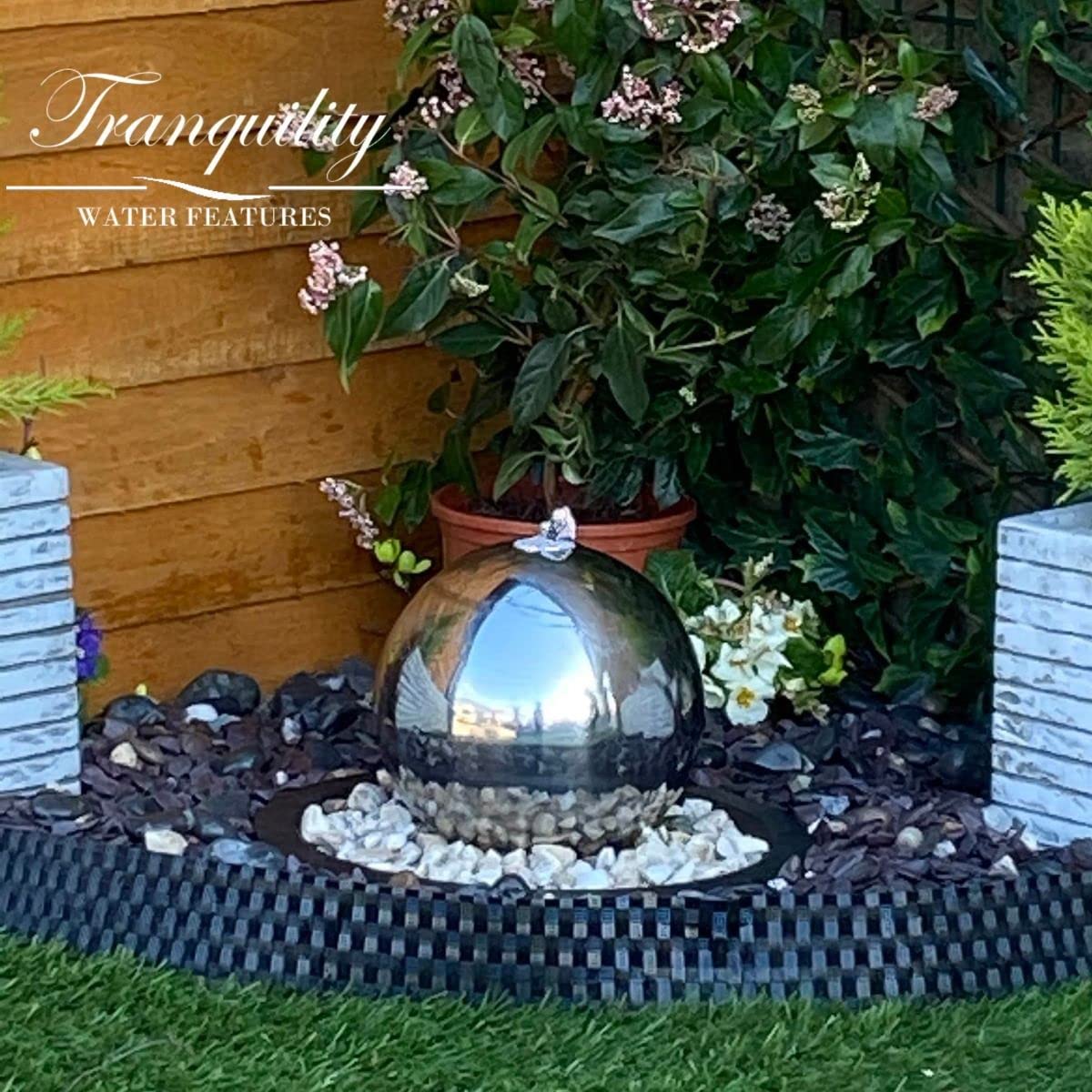 Buy Tranquillity 20cms Stainless Steel Sphere Mains Powered Water ...