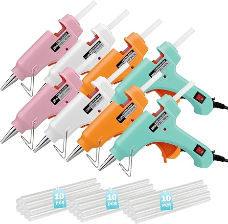 Amazon.com: SHJADE Mini Hot Glue Gun, Hot Melt Gun with 30 Glue Sticks ...