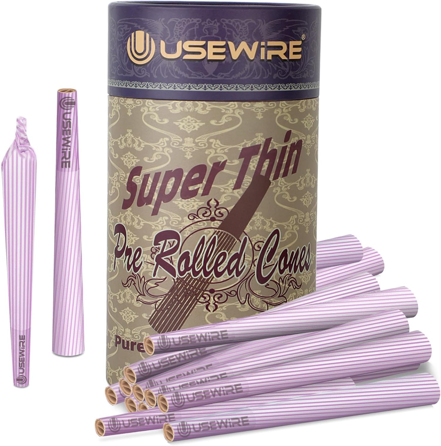 Amazon.com: USEWIRE Rolling papers, Papers Pre Rolled Cones 60 Pack ...